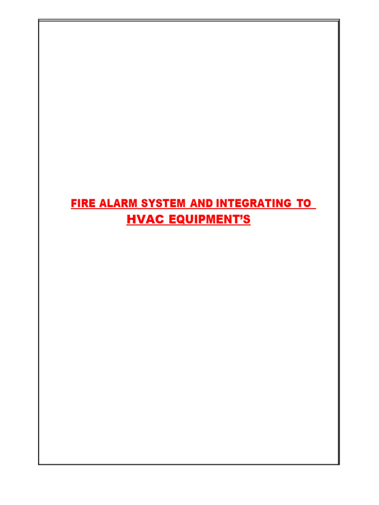 Fire Alarm Integration with HVAC Systems | PDF | Building Automation ...
