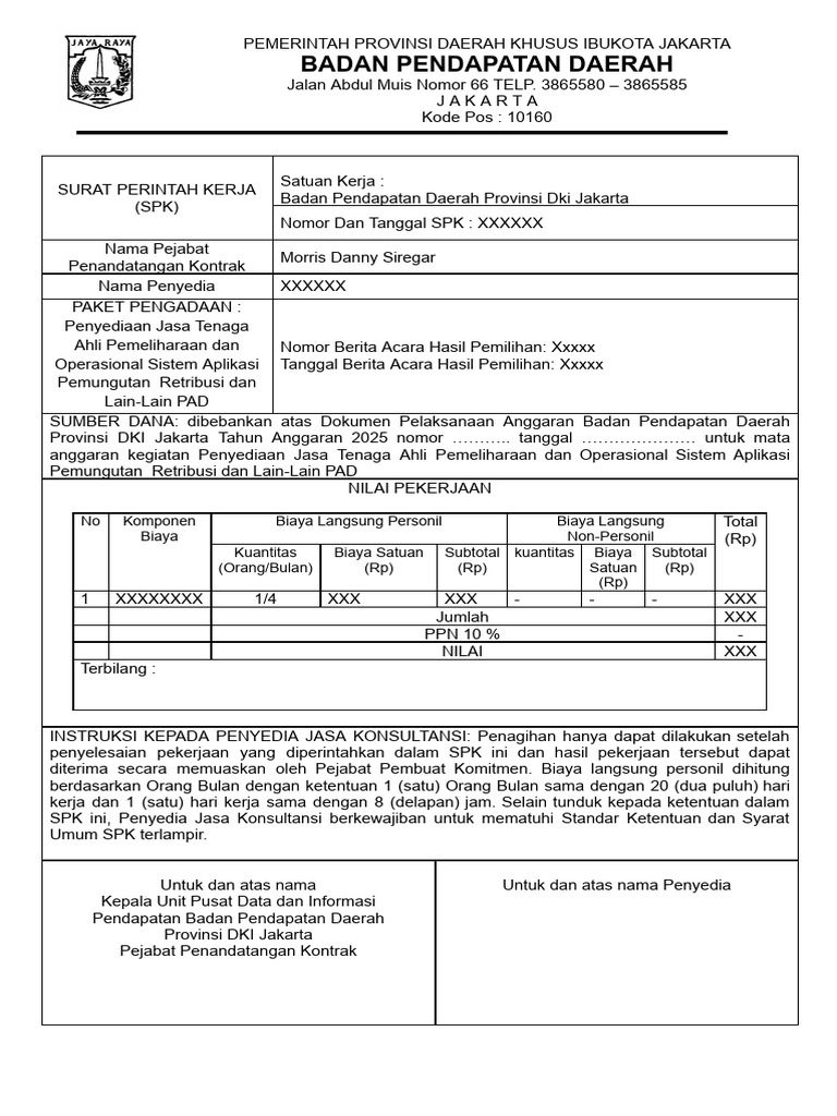 DRAFT SPK TENAGA AHLI 2025 Senior Programmer | PDF