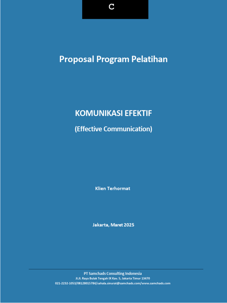 F4 Proposal Komunikasi Efektif 2025 | PDF