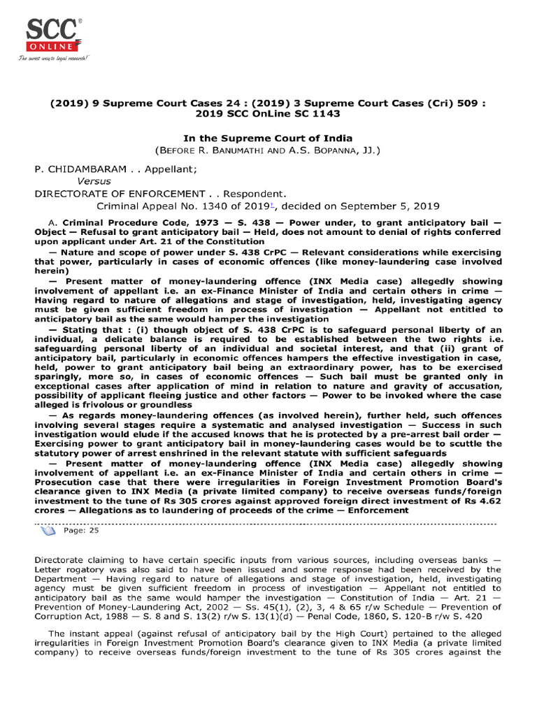 Chidambara ABA Rejection | PDF | Governance | Social Institutions