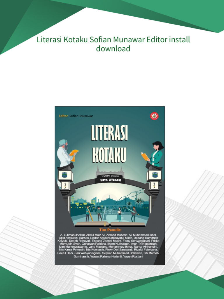 Literasi Kotaku Sofian Munawar Editor Instant Download | PDF