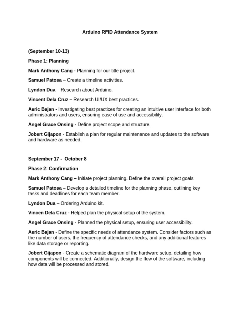 Arduino RFID Attendance System | PDF | Radio Frequency Identification | Usability