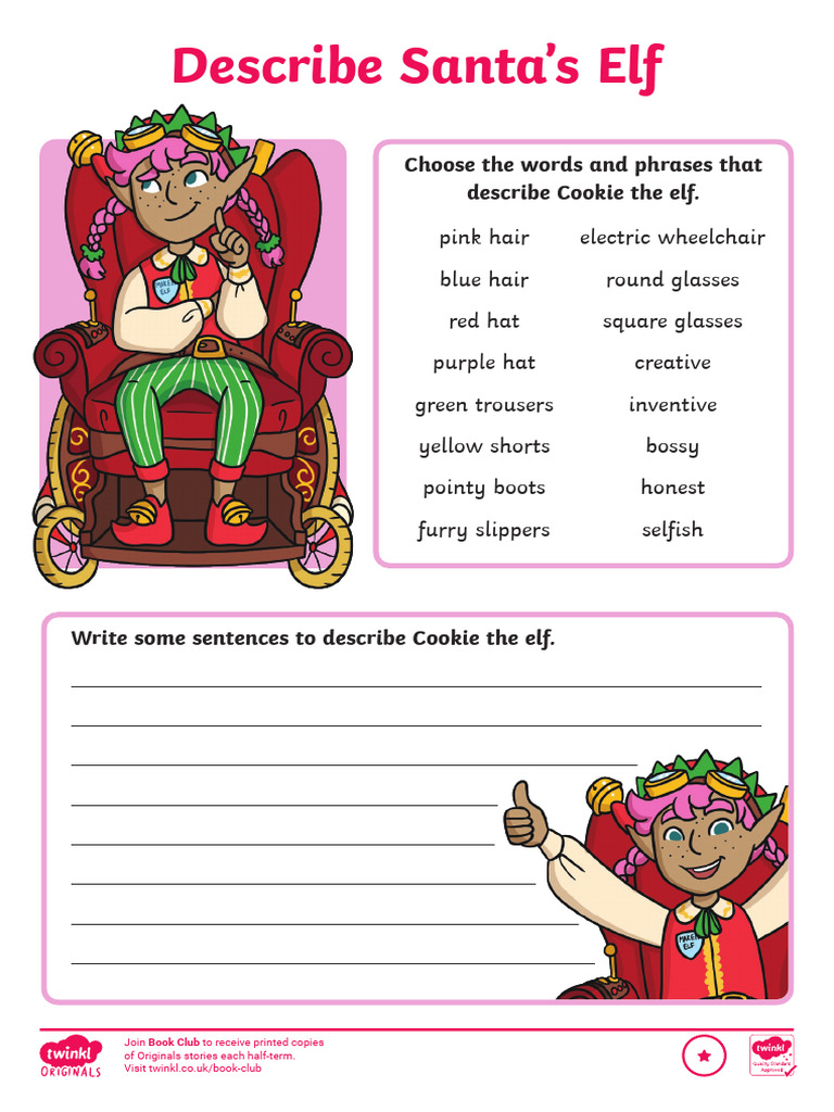 Describe-Santas-Elf-Writing-Activity | PDF | Fashion | Clothing