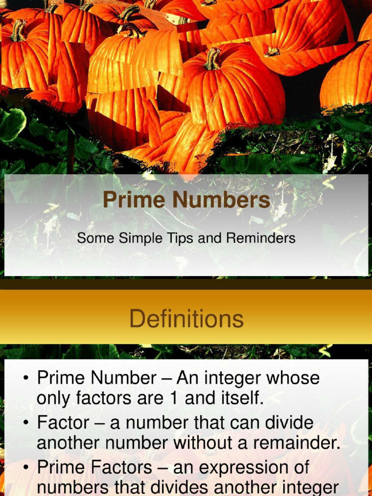 Prime Numbers | PDF