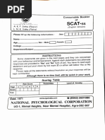 Self Concept Questionnaire | PDF