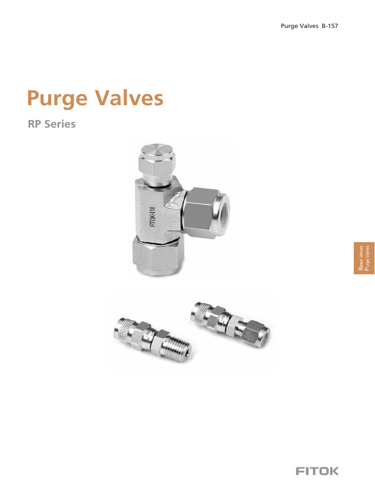Purge Valves | PDF | Stainless Steel | Valve