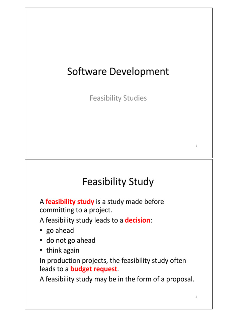 4_Beginning_a_Project_Feasibility_Studies | PDF | Feasibility Study | System