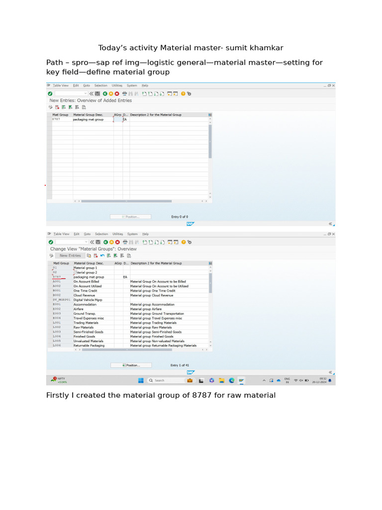 Material Master Sumit | PDF