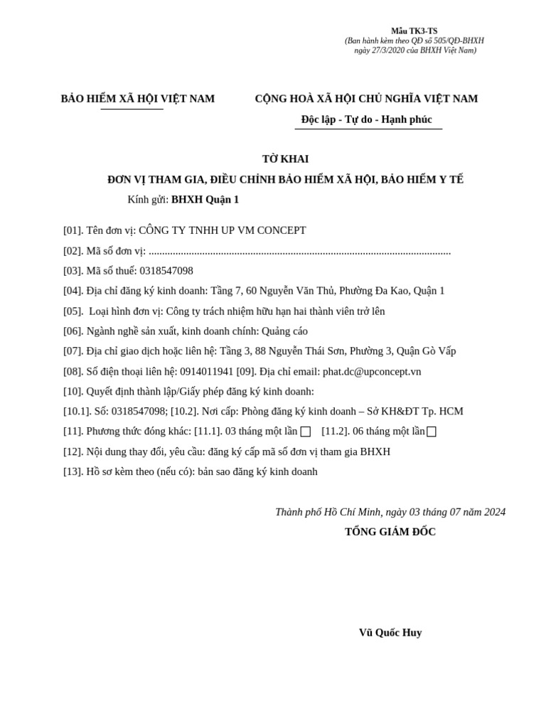 MAU TK3-TS-TT-505-QD-BHXH | PDF