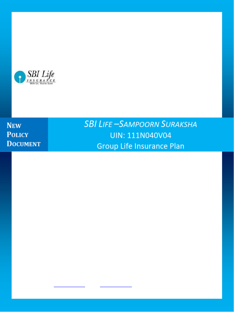 Sampoorn Suraksha Standard Policy Document NB Form | PDF | Insurance | Employment