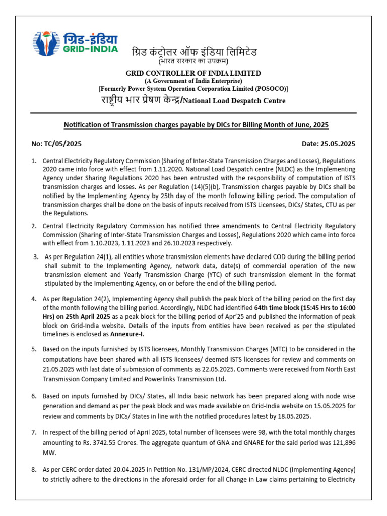 JBVNL Load Extension Charges Overview | PDF | Electric Power ...