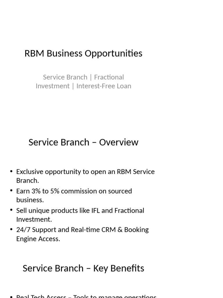 RBM Presentation Updated | PDF