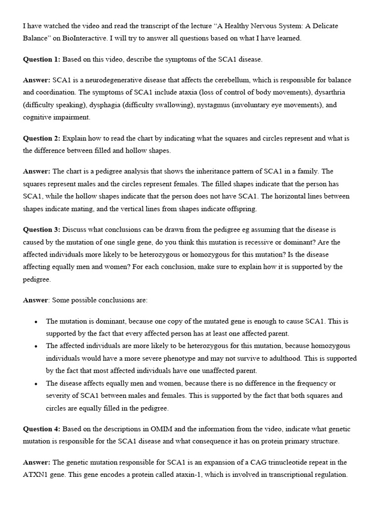 BIO 1121 01 Written Assignment Unit 7 | PDF | Diseases And Disorders | Biology