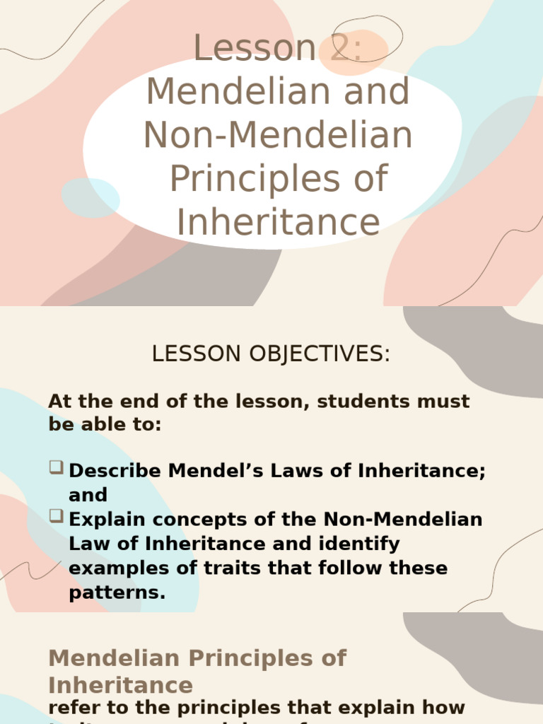 4Q - L2 - Mendelian-and-Non-Mendelian-Law-of-Inheritance 2 | PDF ...