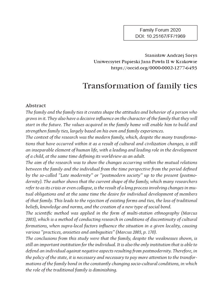Modern Family Ties and Transformations | PDF | Family | Marriage