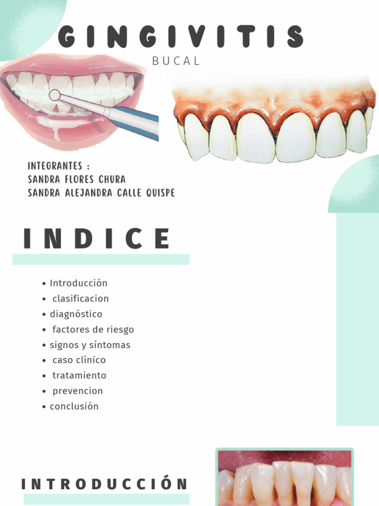 GINGIVITIS | PDF | Higiene oral | Ramas de Odontología