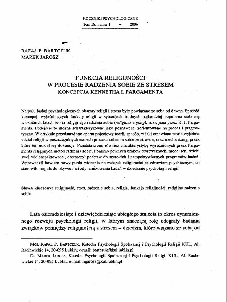 Religious Coping | PDF