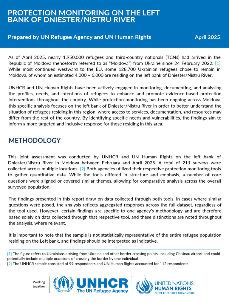 Protection Monitoring On The Left Bank | PDF | Health Care | Refugee