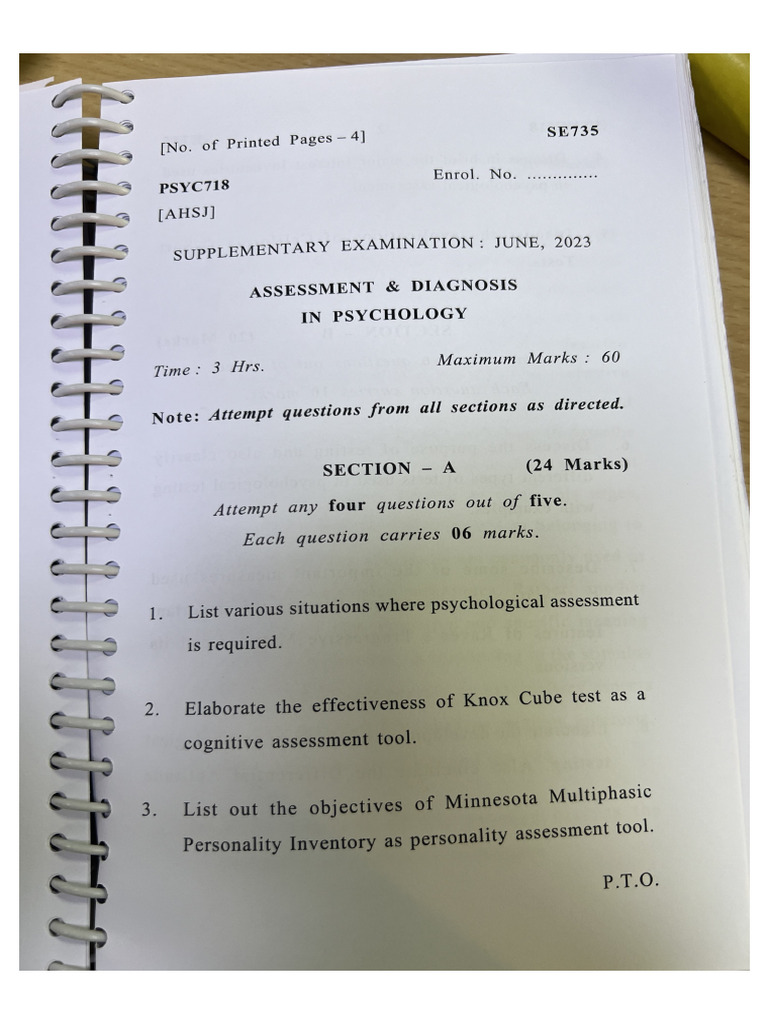 ASSESSMENT & DIAGNOSIS 2023 (Supp) | PDF