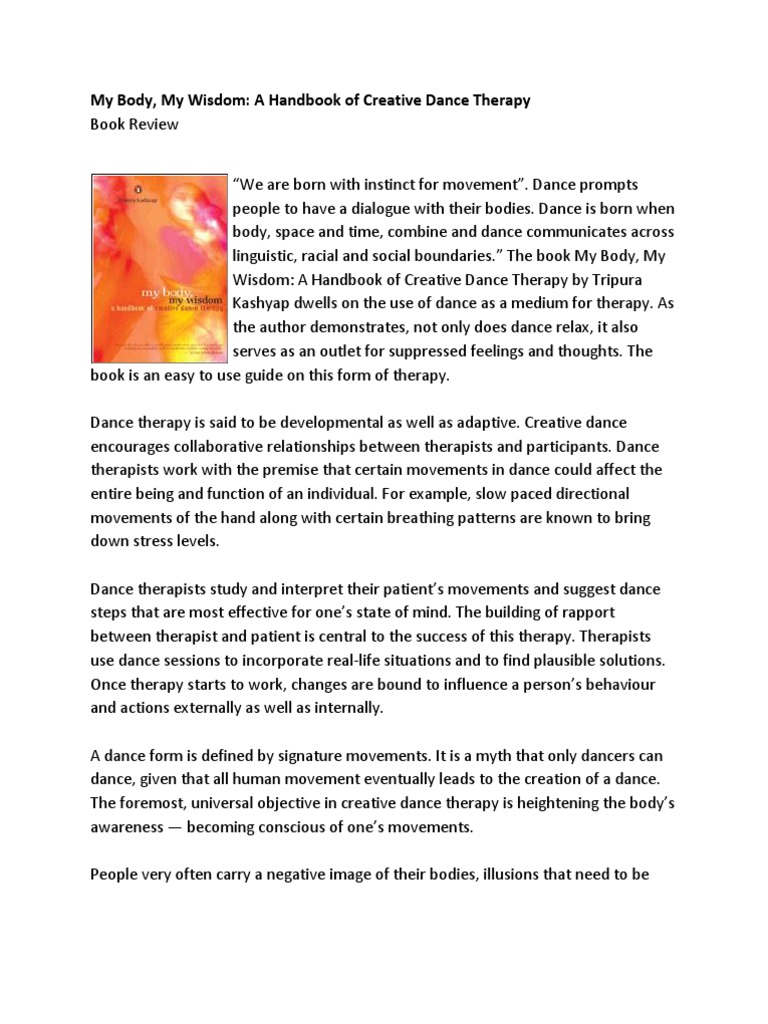 My Body Dance Therapy Book Review | PDF | Psychotherapy | Dances