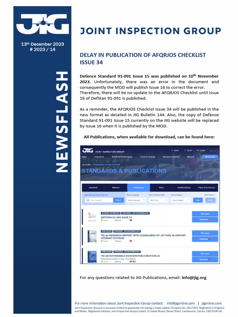 Newsflash Delay in Publication of AFQRJOS Checklist Issue 34 | PDF