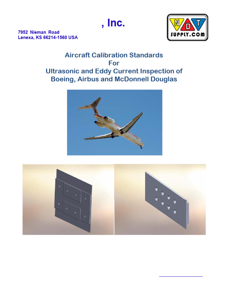 NDT Supply Aircraft Calibration Standards Brochure 1 | PDF ...