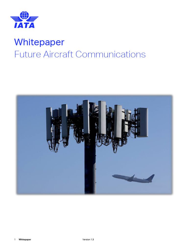 Whitepaper Future Aircraft Communications v1 3 | PDF | Avionics | Aviation