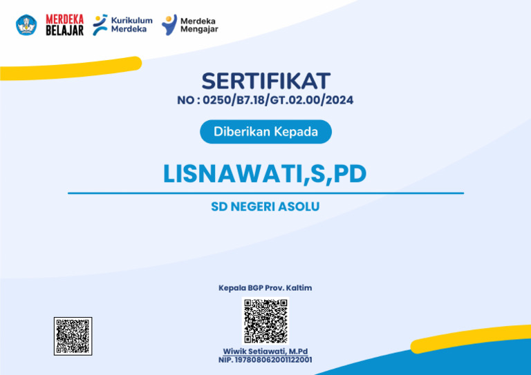 SERTIFIKAT_Lisna 3 | PDF