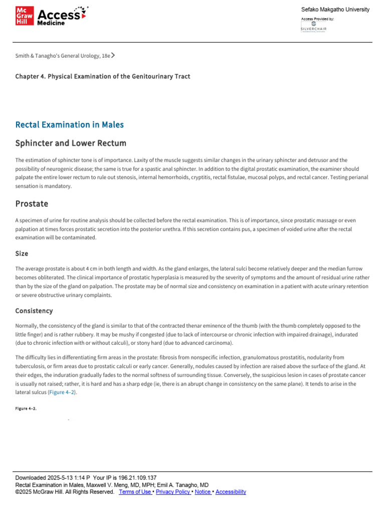 Male Rectal Examination Techniques | PDF | Prostate | Rectum