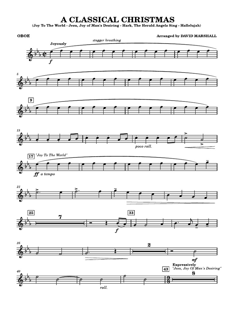 A Classical Christmas - Oboe | PDF
