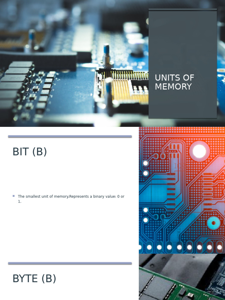 Units of Memory School Project | PDF