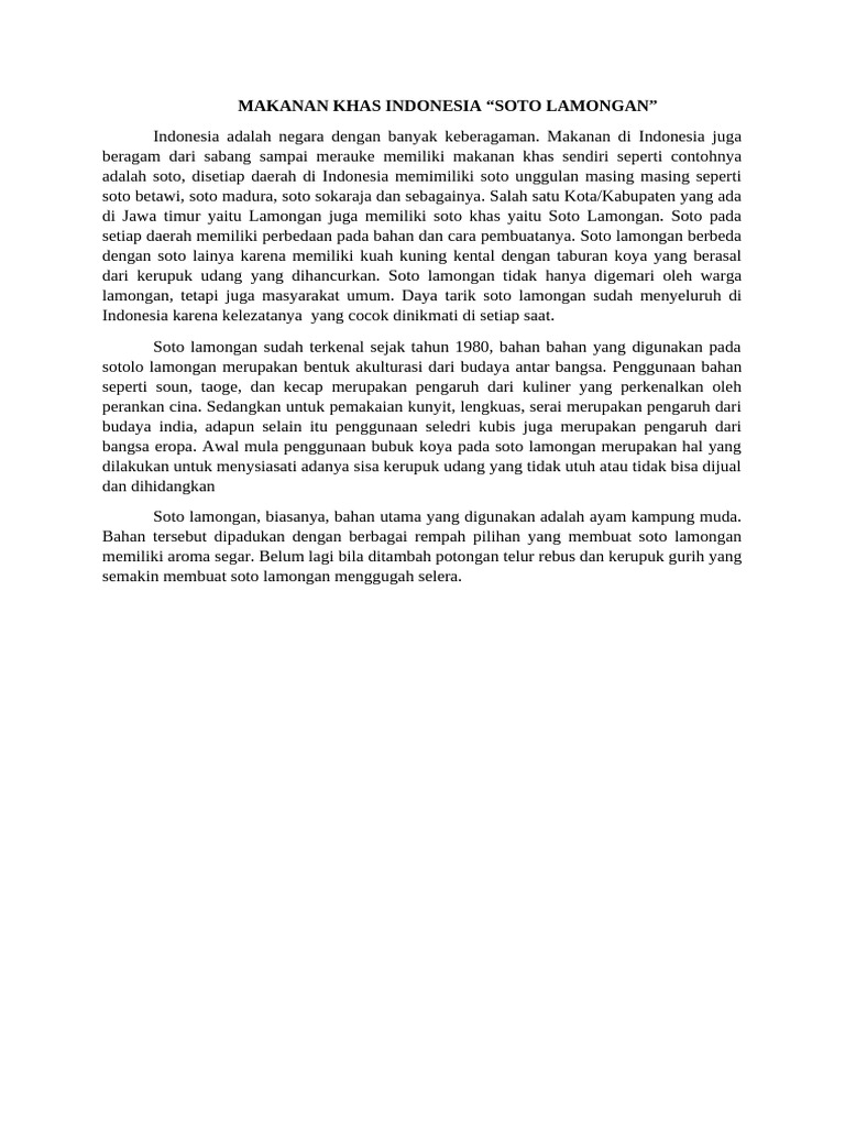 Artikel Majalah Makanan Indonesia | PDF