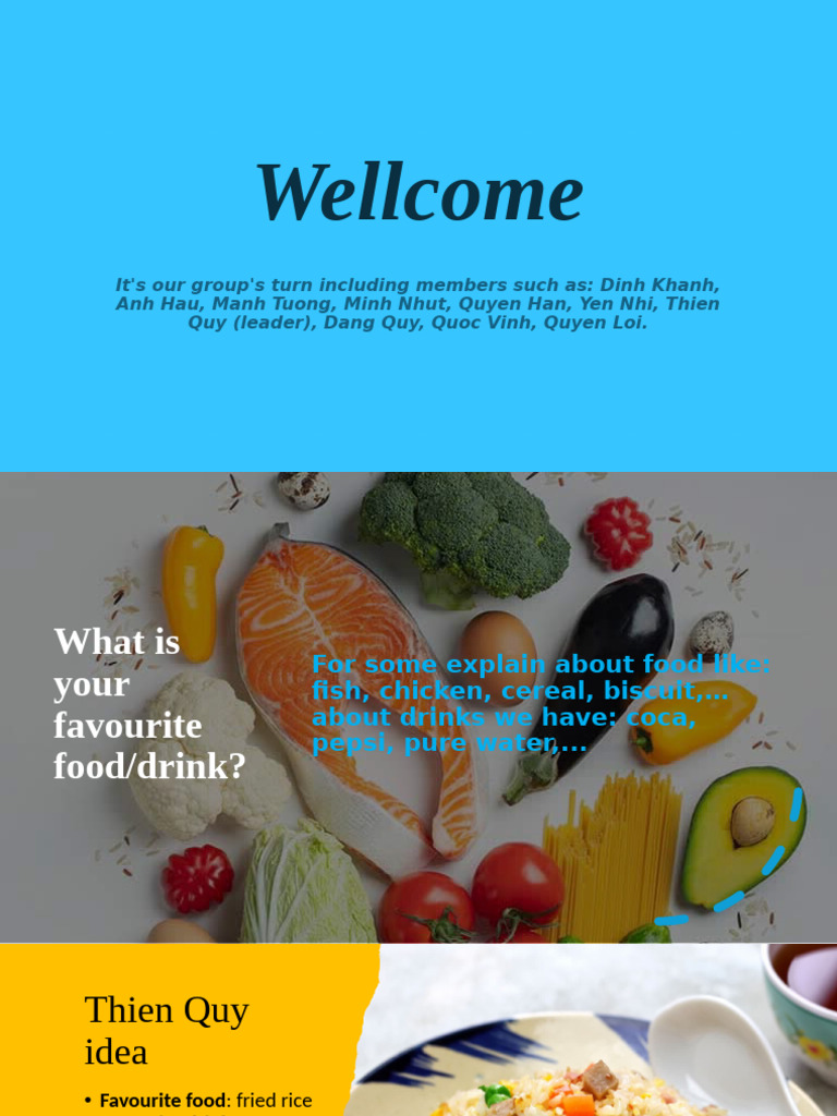 Favorite Foods and Drinks of Our Group | PDF