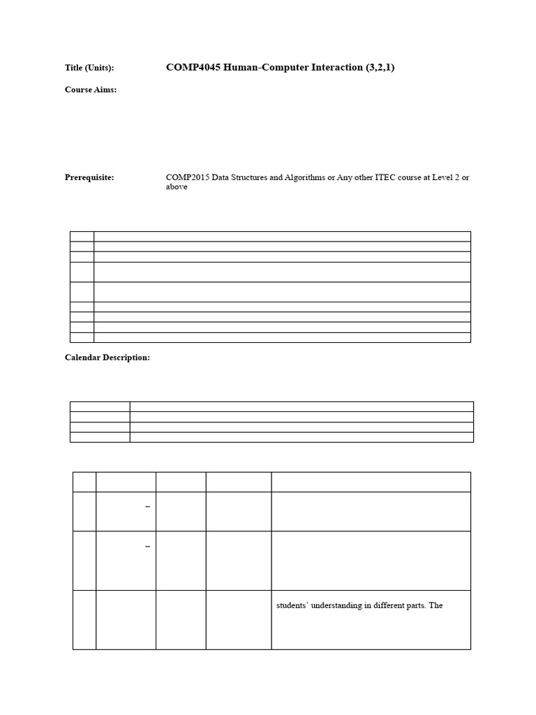 Human Computer Interaction (COMP4045) | PDF | Human–Computer Interaction | Usability