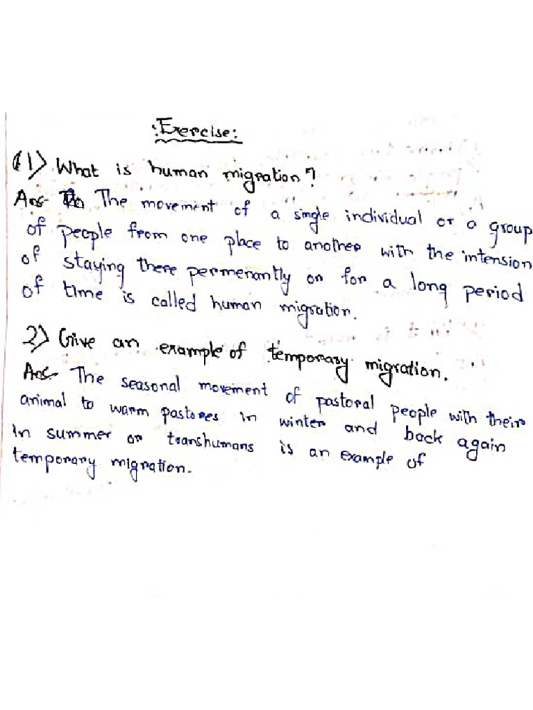 CH Migration (Exercise) | PDF