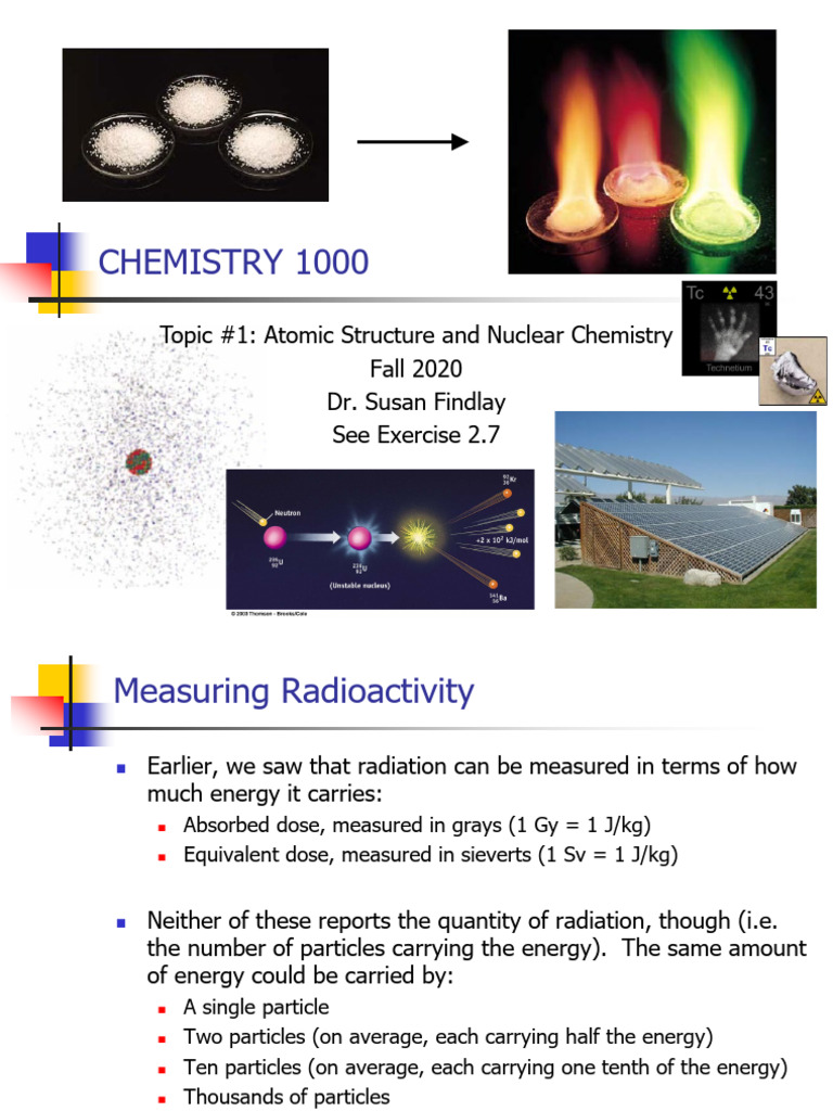 Chem1000 Lecture05 Kinetics of Radioactive Decay | PDF | Radioactive ...