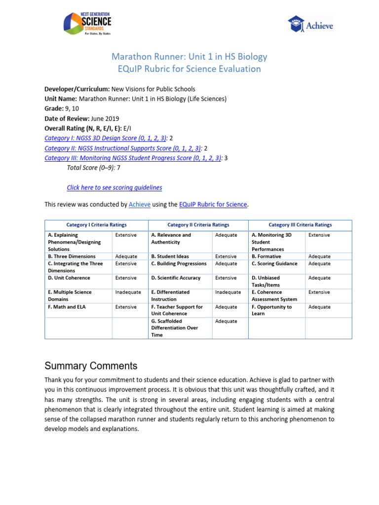 EQuIP Final Report - Marathon Runner FINAL | PDF | Homeostasis ...