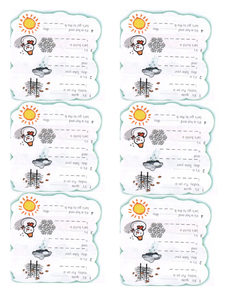 Weather Exercises 1 | PDF