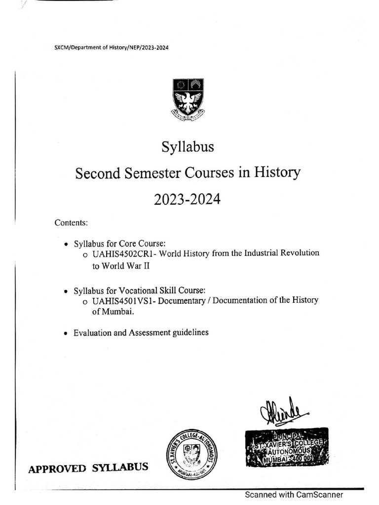 Second Semester History | PDF