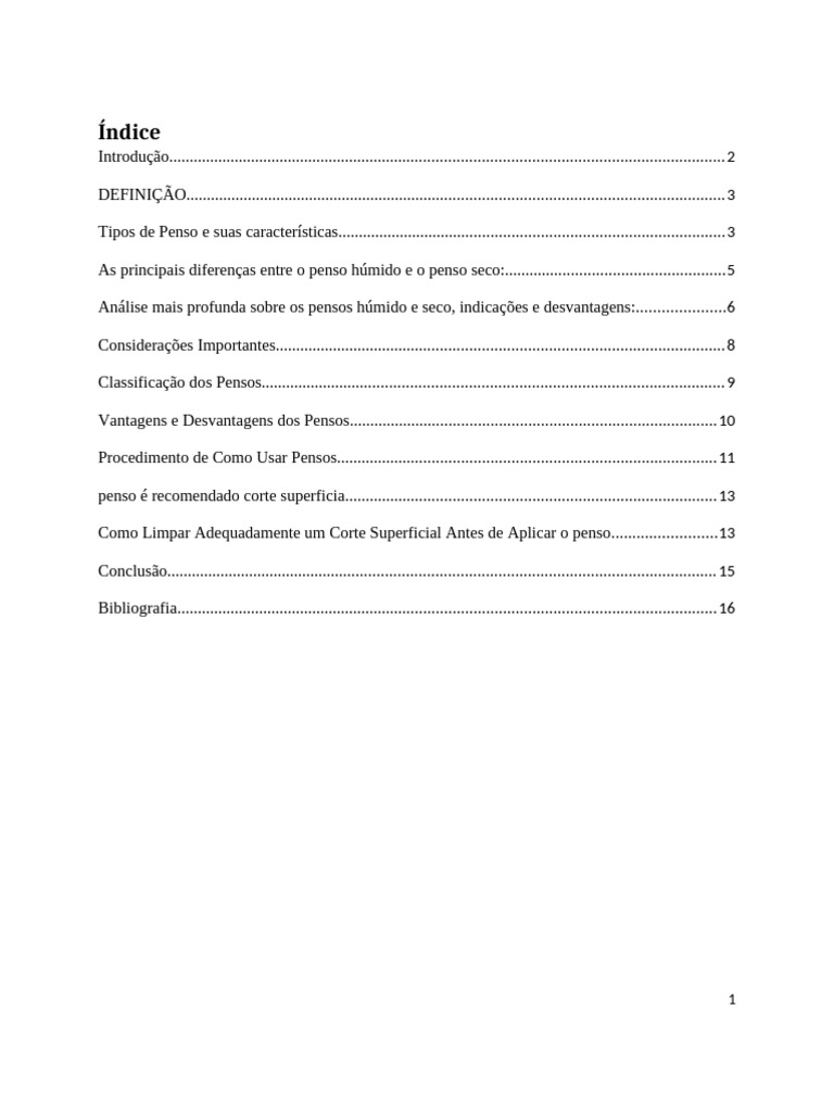 Tipos de Pensos: Húmido e Seco | PDF | Umidade | Dor