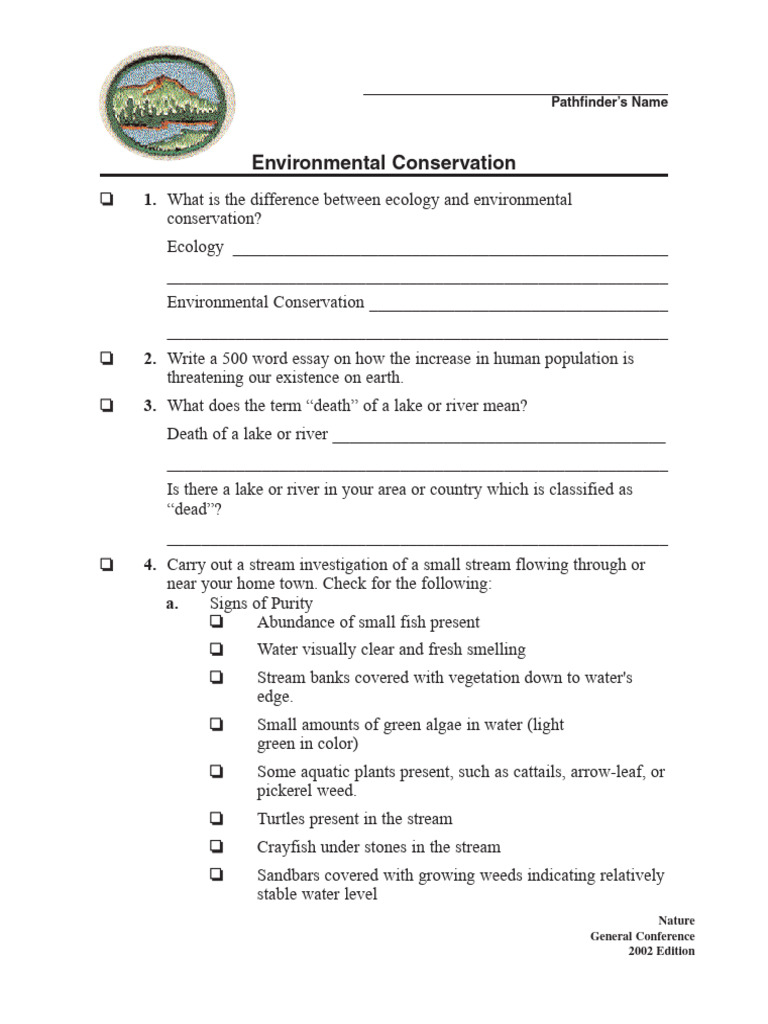 Environmental Conservation Guide 2002 | PDF | Waste | Water
