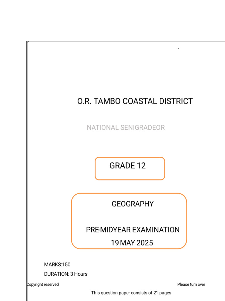GEOG_GRADE_12_PRE-MIDYEAR_EXAM_2025 | PDF | Stream | Eye (Cyclone)