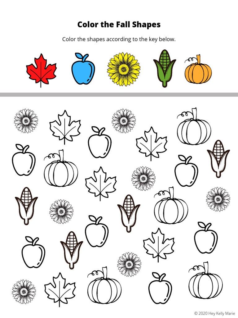 Preschool Pumpkin Activity Worksheets | PDF