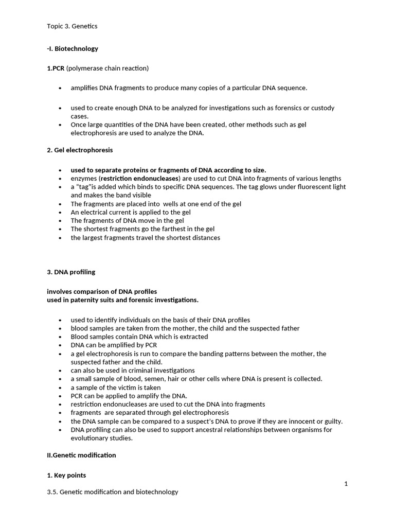 3.5. Genetic Modification and Biotechnology | PDF | Dna | Cloning