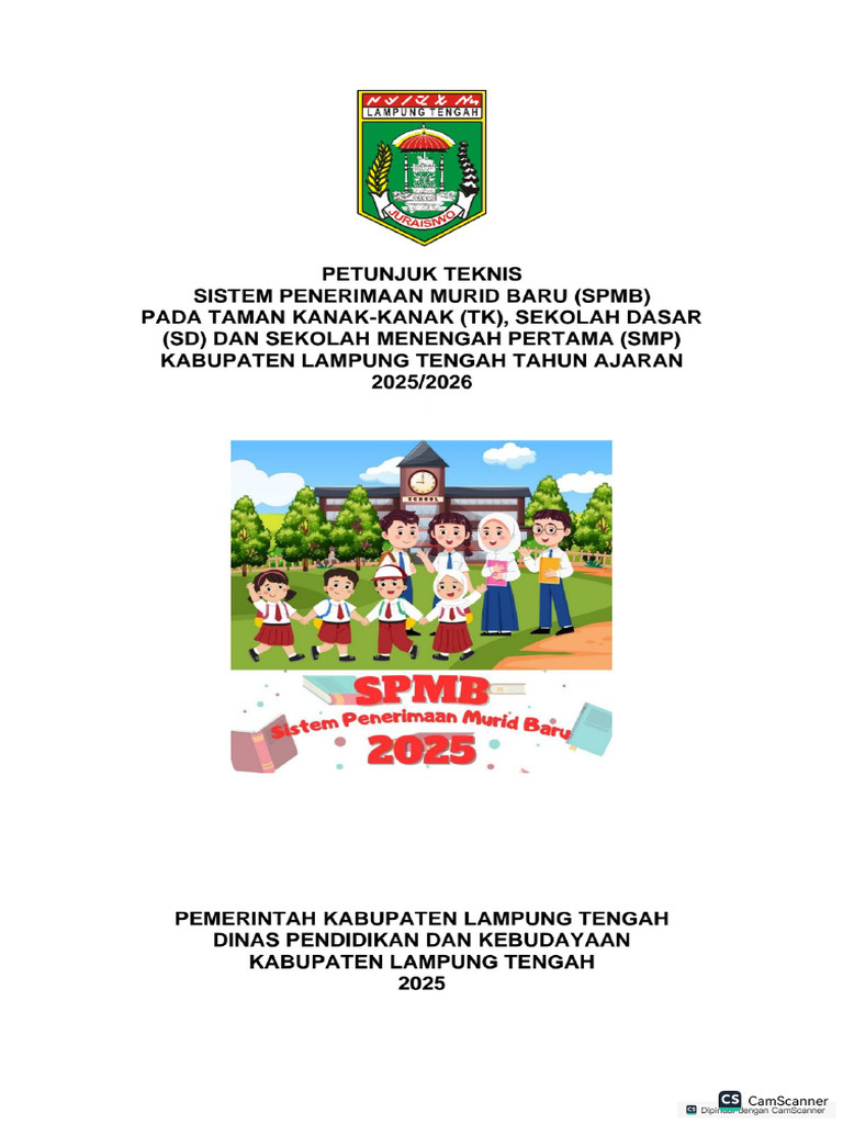 Revisi Final Petunjuk Teknis SPMB 2025 - Lamteng | PDF