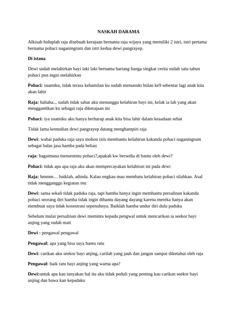 Naskah Darama | PDF