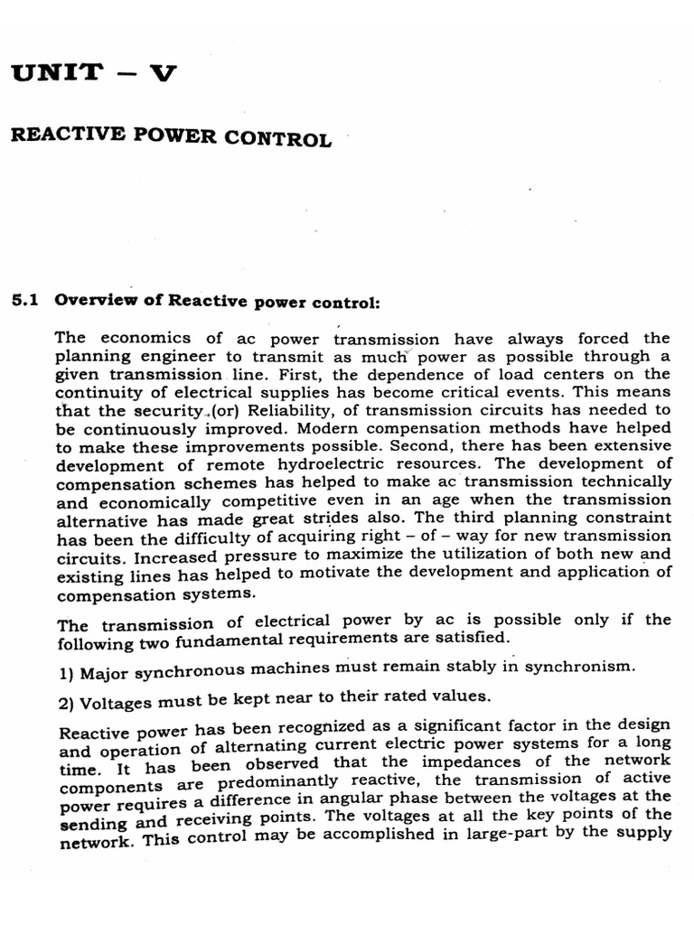 Reactive Power Control Pdf