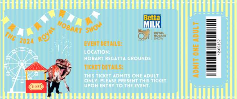 Hobart Show Adult Ticket 2024 | PDF