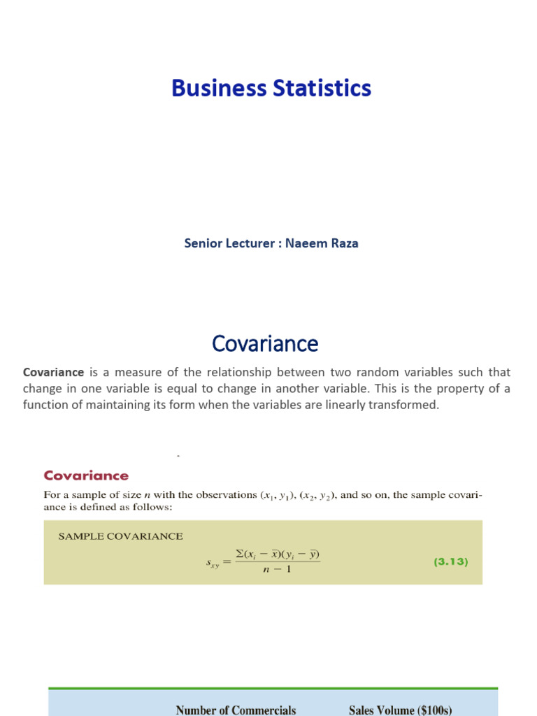 Business Statistics Lecture 5 New | PDF | Probability Distribution | Teaching Mathematics