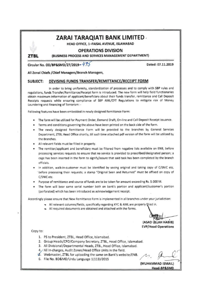 Online Funds Transfer Form | PDF